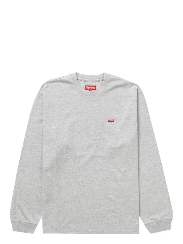 Supreme Small Box Long Sleeve Tee Shirt - Heather Grey