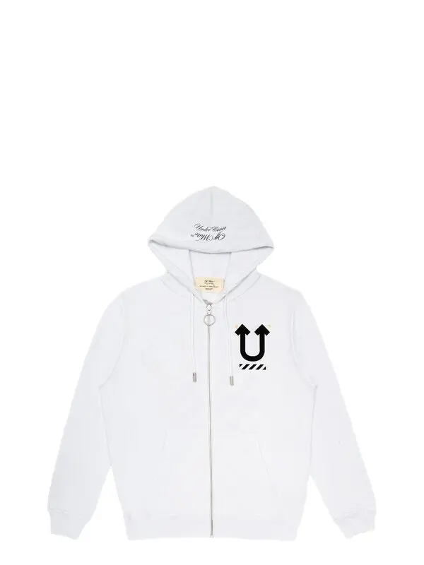 Off-White X Undercover Skeleton Zipped Hoodie - White