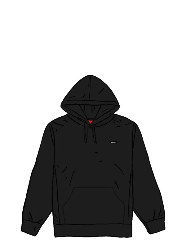 Supreme Small Box Hooded Sweatshirt - Black