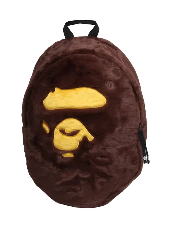 A BATHING APE Ape Head Day Pack Backpack - Brown