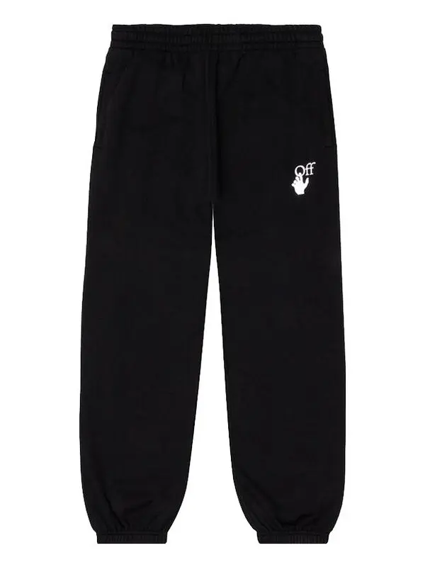 Off-White Slim Fit Marker Track Sweatpants - Black