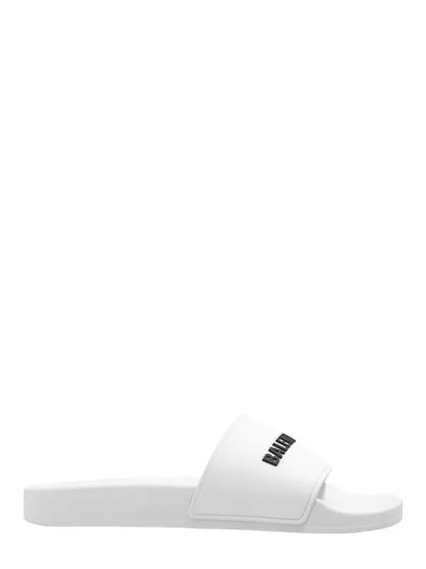 Balenciaga Pool Slides - White/black