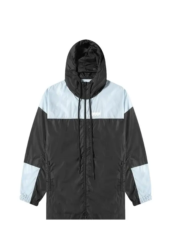 Off-White Unfinished Windbreaker Jacket - Black/grey