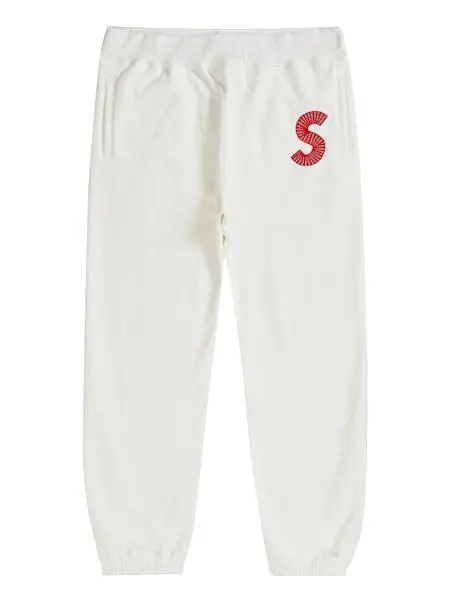 Supreme S Logo Sweatpant - White