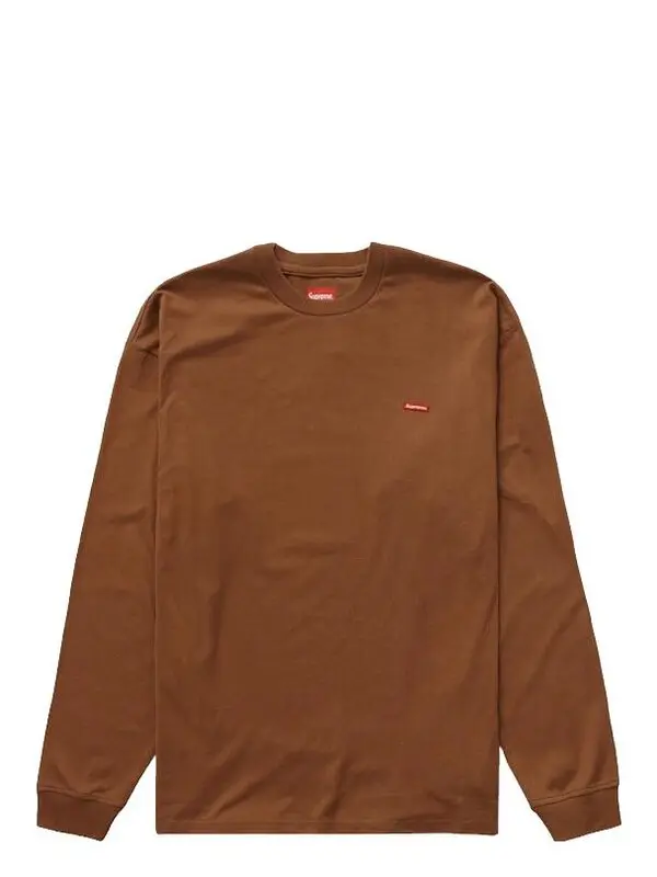 Supreme Small Box Long Sleeve Tee Shirt - Brown