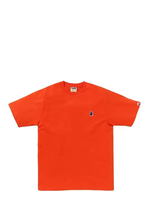 A BATHING APE Ape Head One Point Tee Shirt - Orange