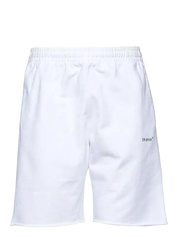 Off-White Single Arrow Pocket Sweatshorts - White/black