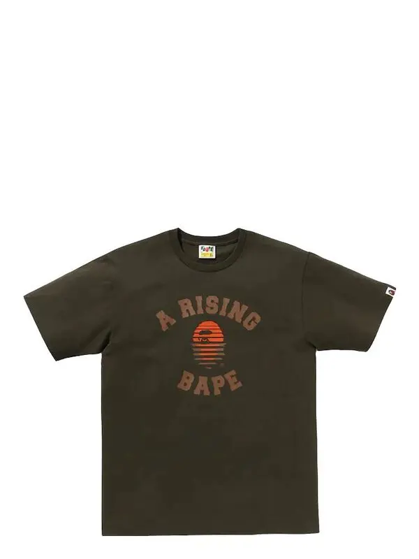 A BATHING APE A Rising Tee Shirt - Olivedrab Green