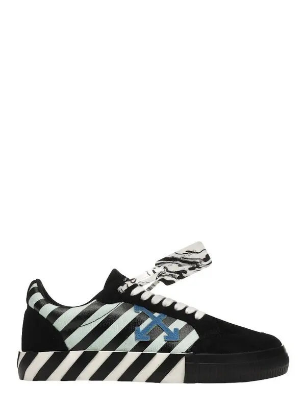 Off-White Off Vulc Low Arrow Sneakers - Black/blue/white