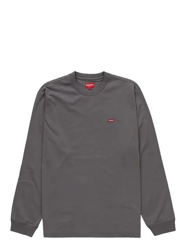 Supreme Small Box Long Sleeve Tee Shirt - Charcoal