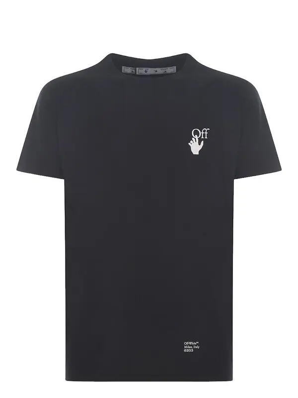 Off-White Slim Fit Caravaggio Saint Jerome Writing Arrows T-shirt - Black