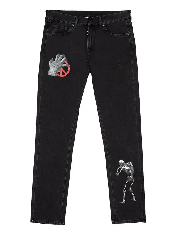 Off-White Undercover Slim 5 Pocket Denim Pants - Black