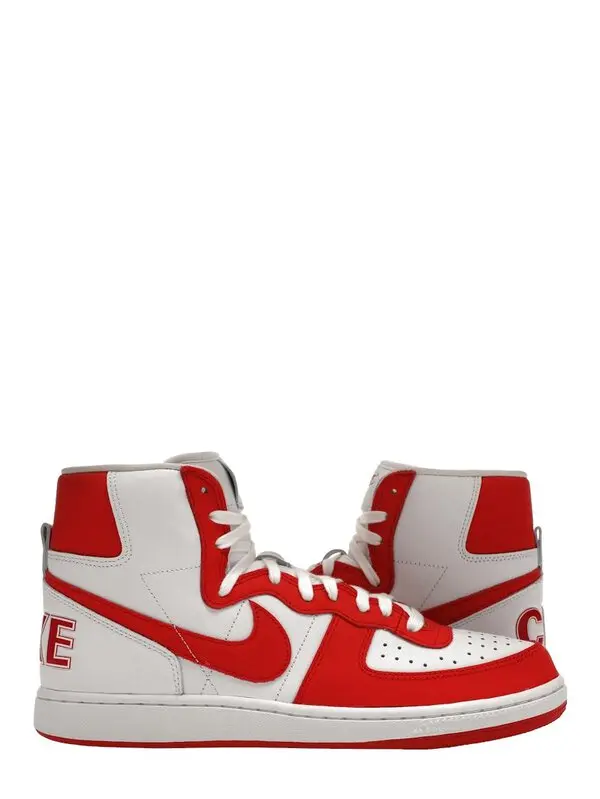Nike Terminator High Sp Comme Des Garcons Homme Plus Redin Sneakers - White/university Red