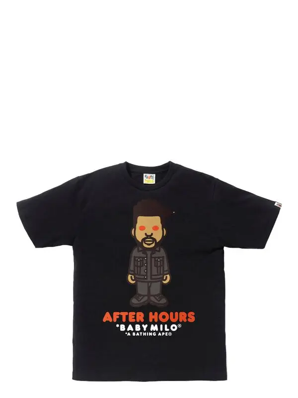 A BATHING APE Baby Milo After Hours Tee Shirt - Black