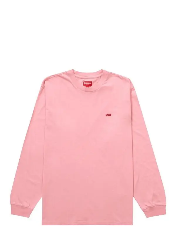 Supreme Small Box Long Sleeve Tee Shirt - Pink