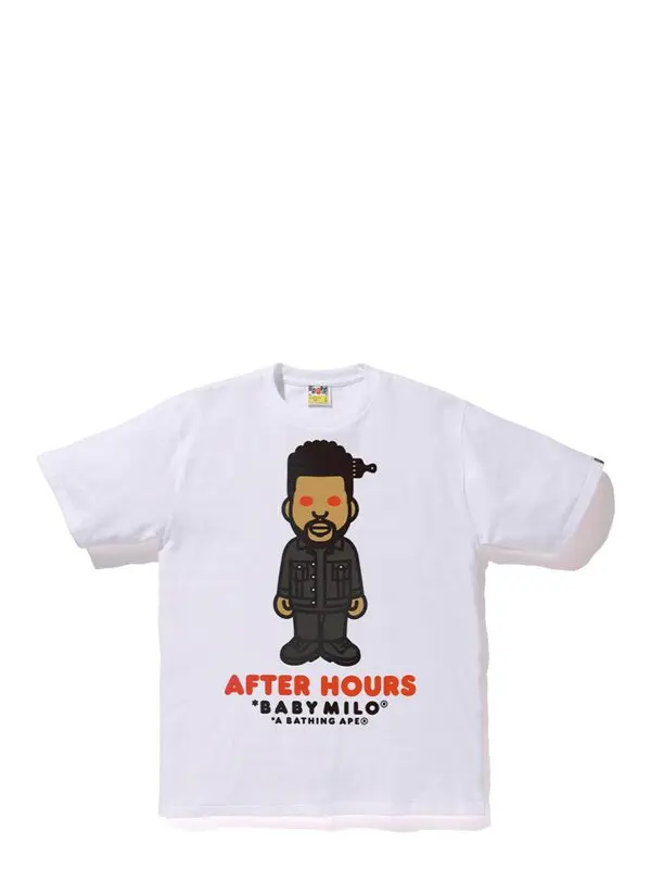 A BATHING APE Baby Milo After Hours Tee Shirt - White