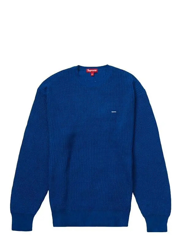 Supreme Small Box Ribbed Sweater - Royal