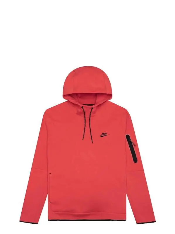 Nike Sportswear Tech Fleece Ribbed Hoodie - Lobster