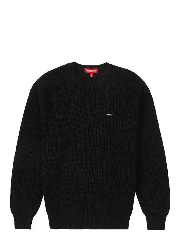 Supreme Small Box Ribbed Sweater - Black