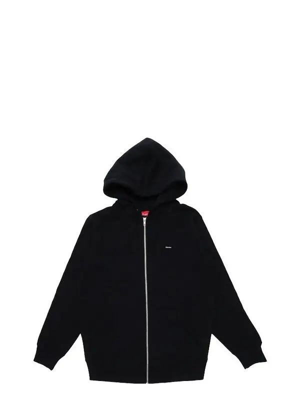Supreme Small Box Logo Zip Up Hooded Sweatshirt - Black