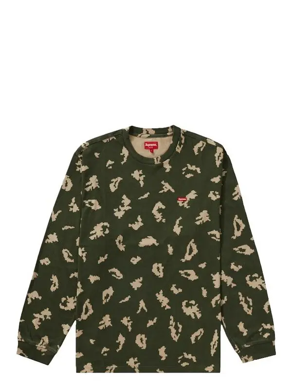 Supreme Small Box Long Sleeve Tee Shirt - Olive Russian Camo