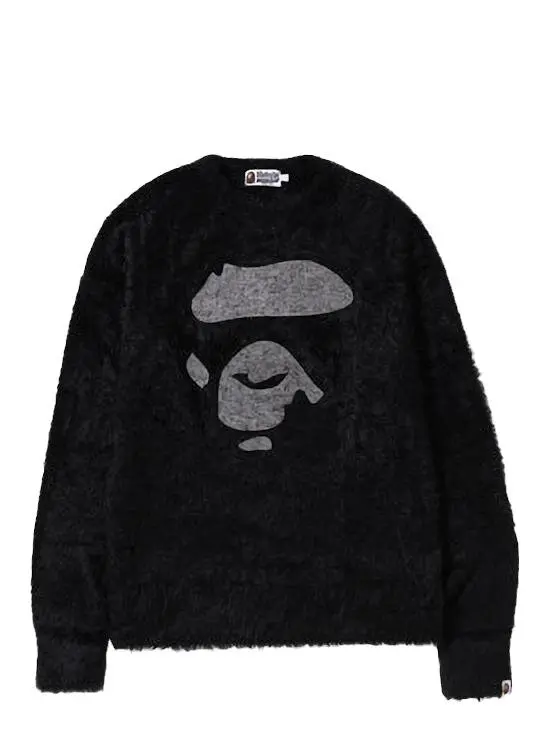 A BATHING APE Ape Face Knit - Black