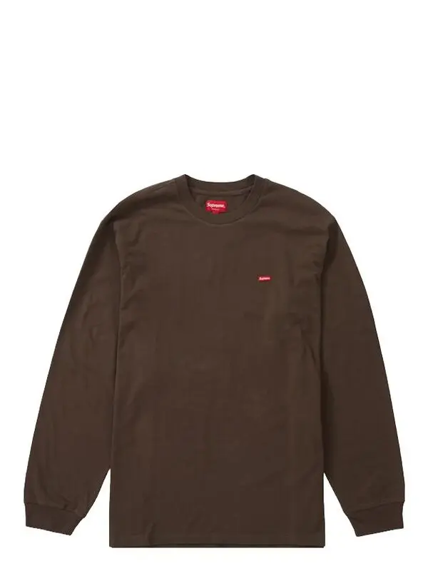 Supreme Small Box Long Sleeve Tee Shirt - Brown