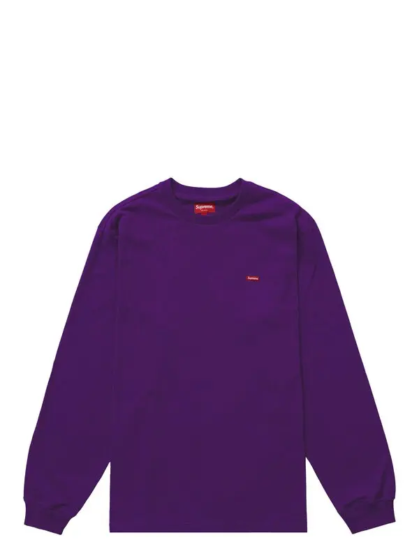 Supreme Small Box Long Sleeve Tee Shirt - Purple
