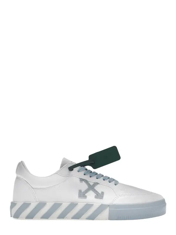 Off-White Off Vulc Low Cottonin Sneakers - White/light Blue