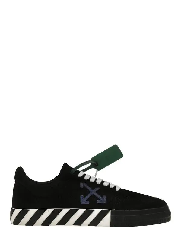 Off-White Off Vulc Low Canvas Sneakers - White/black/dark Blue