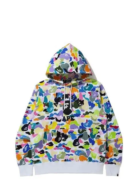 BAPE Camo Wide Fit Pullover Hoodie - White