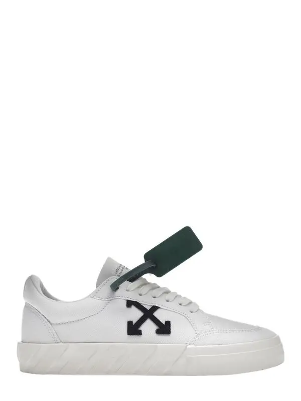 Off-White Vulc Low Canvas Sneakers - White/black
