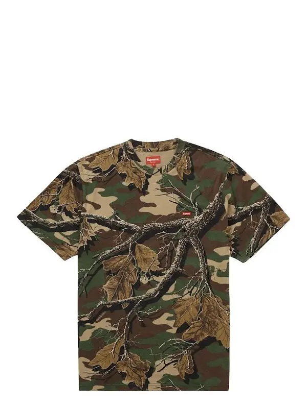 Supreme Small Box Tee Shirt - Branch Woodland Camo