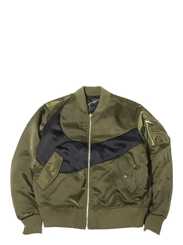 Nike Thermafit Synthetic Phil Reversible Bomber Jacket - Rough Green