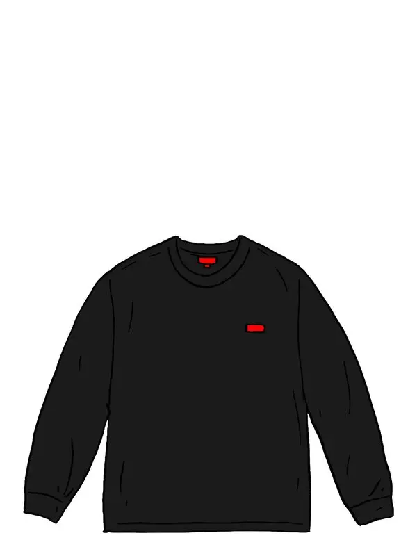 Supreme Small Box Long Sleeve Tee Shirt - Black