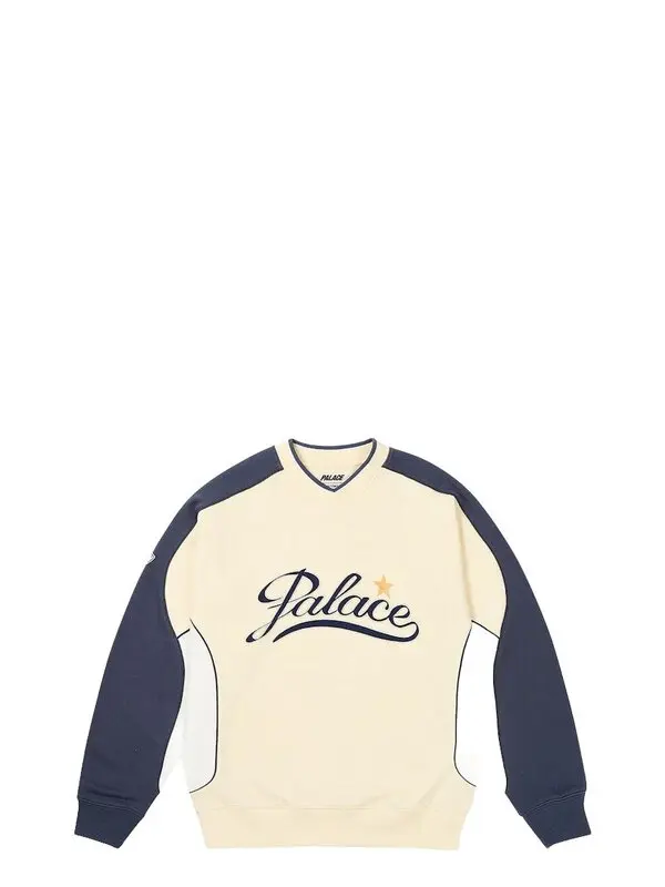 PALACE Star Script Crew - Soft White