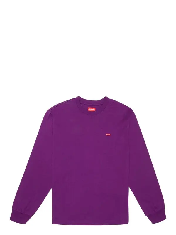 Supreme Small Box Long Sleeve Tee Shirt - Purple