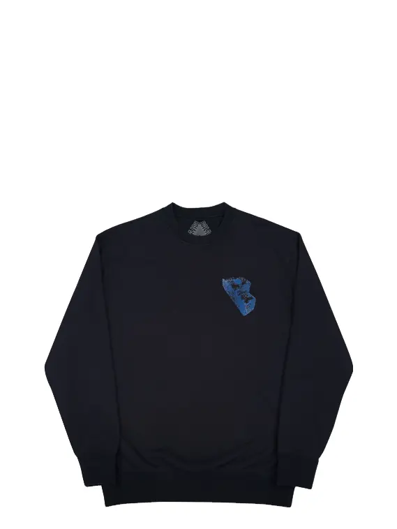PALACE Stones Crew - Black/blue/green