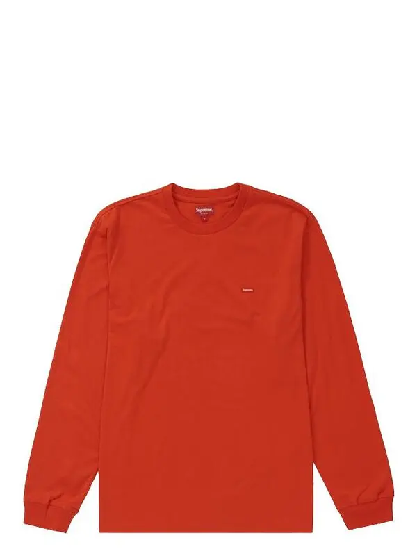 Supreme Small Box Long Sleeve Tee Shirt - Bright Orange