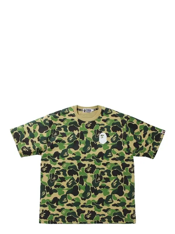 A BATHING APE Big Abc Camo Ape Head Relaxed Fit Tee Shirt - Green