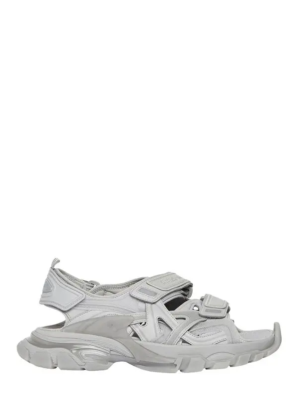 Balenciaga Track Sandal With Clear Sole - Gray