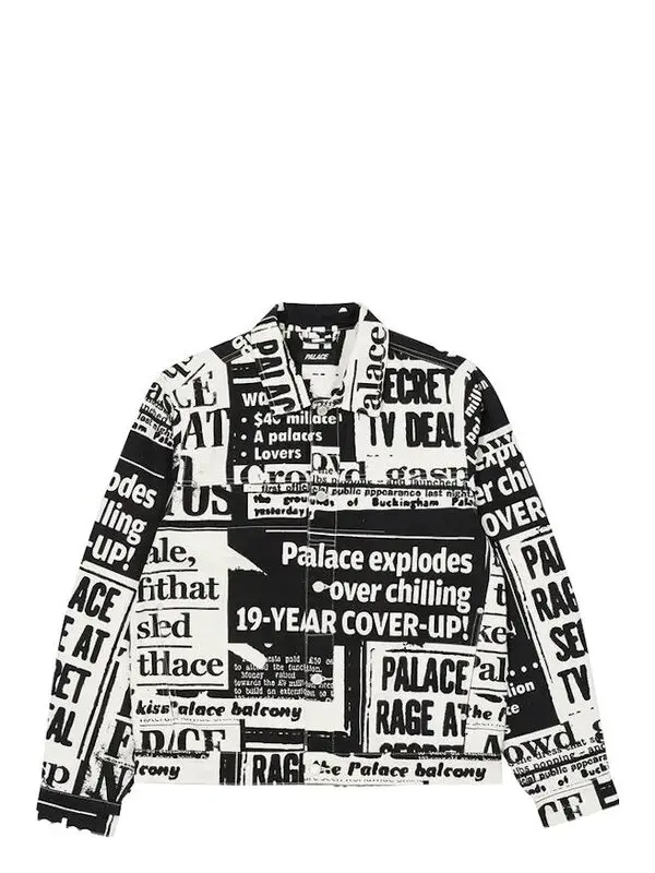PALACE Tabloid Denim Jacket - Black