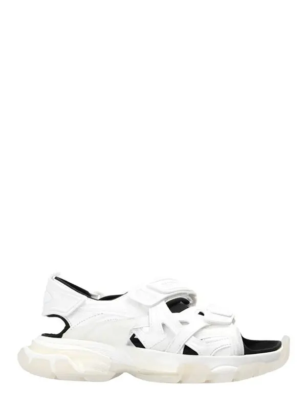 Balenciaga Track Sandal With Clear Sole - White/black