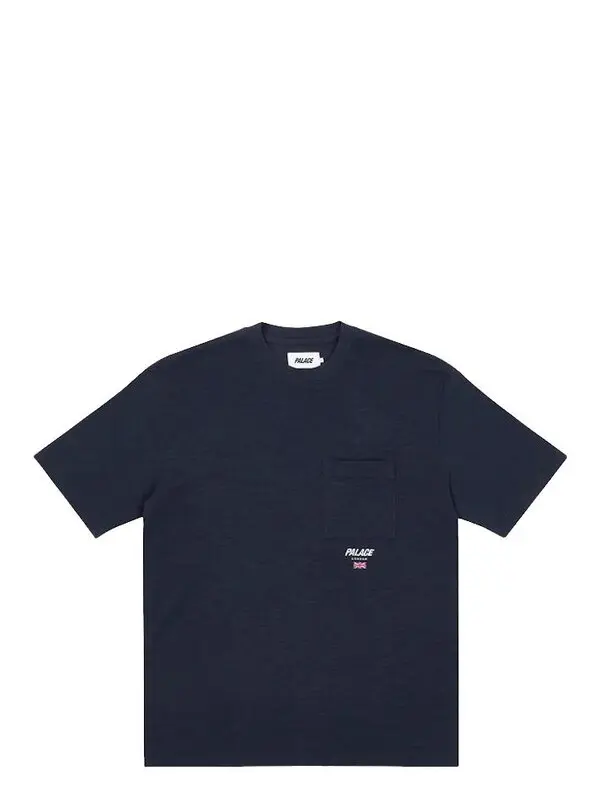 PALACE Slub Square Pocket T-shirt - Navy Blue