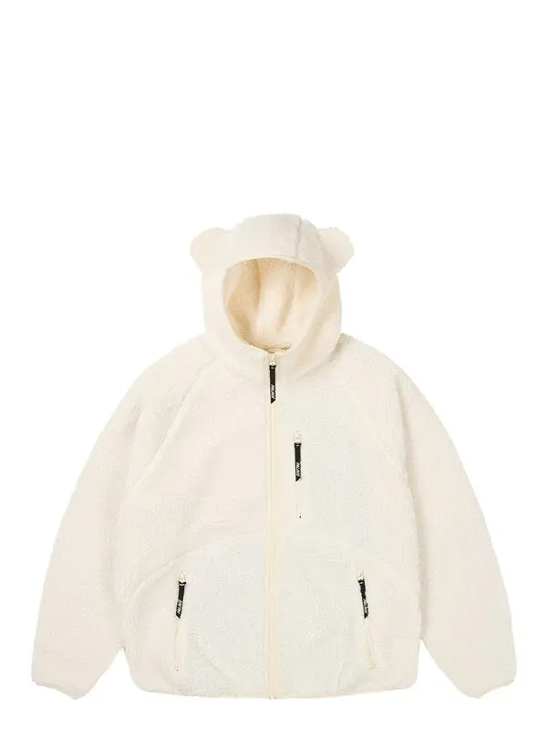 PALACE Teddy Fleece Jacket - Soft White