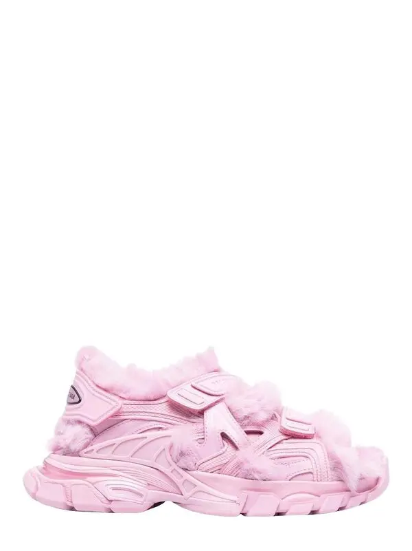 Balenciaga Track Sandal Fake Fur - Pink
