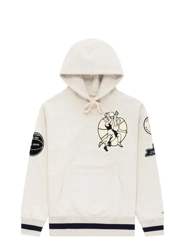 Aimé Leon Dore X New Balance Varsity Hoodie - Oatmeal