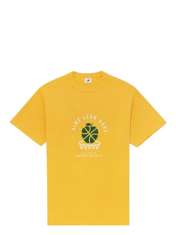 Aimé Leon Dore X New Balance Sonny League Tee Shirt - Yellow