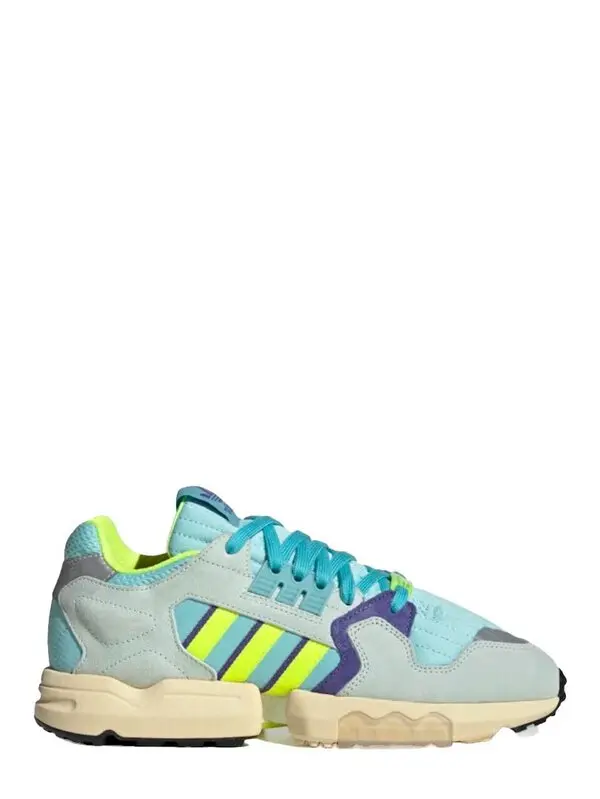 Adidas Zx Torsion Sneakers - Clear Aqua/solar Yellow/purple