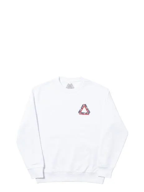 PALACE Split P3 Crew - White